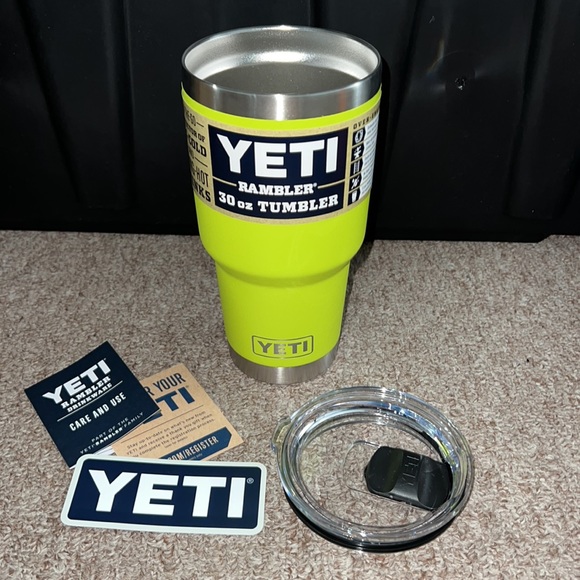 Yeti | Other | Nwt 3oz Tumbler Chartreuse Magslider Lid | Poshmark